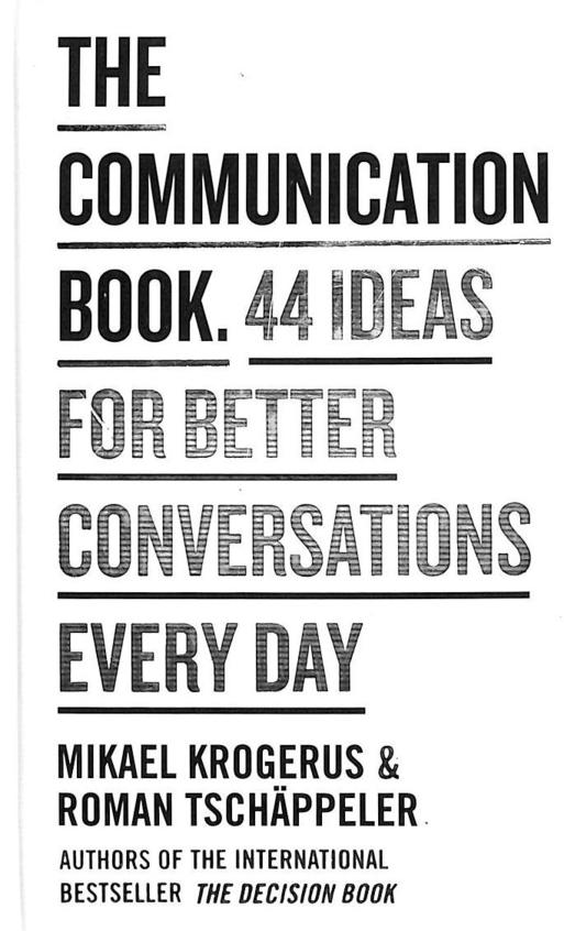 Buy Communication Book 44 Ideas For Better Conversations Every Day book ...