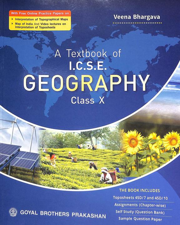Buy Textbook Of Geography Class 10 For 2020 Exam Icse Book Veena Buy Textbook Of Geography Class 10 For 2020 Exam Icse Book Veena